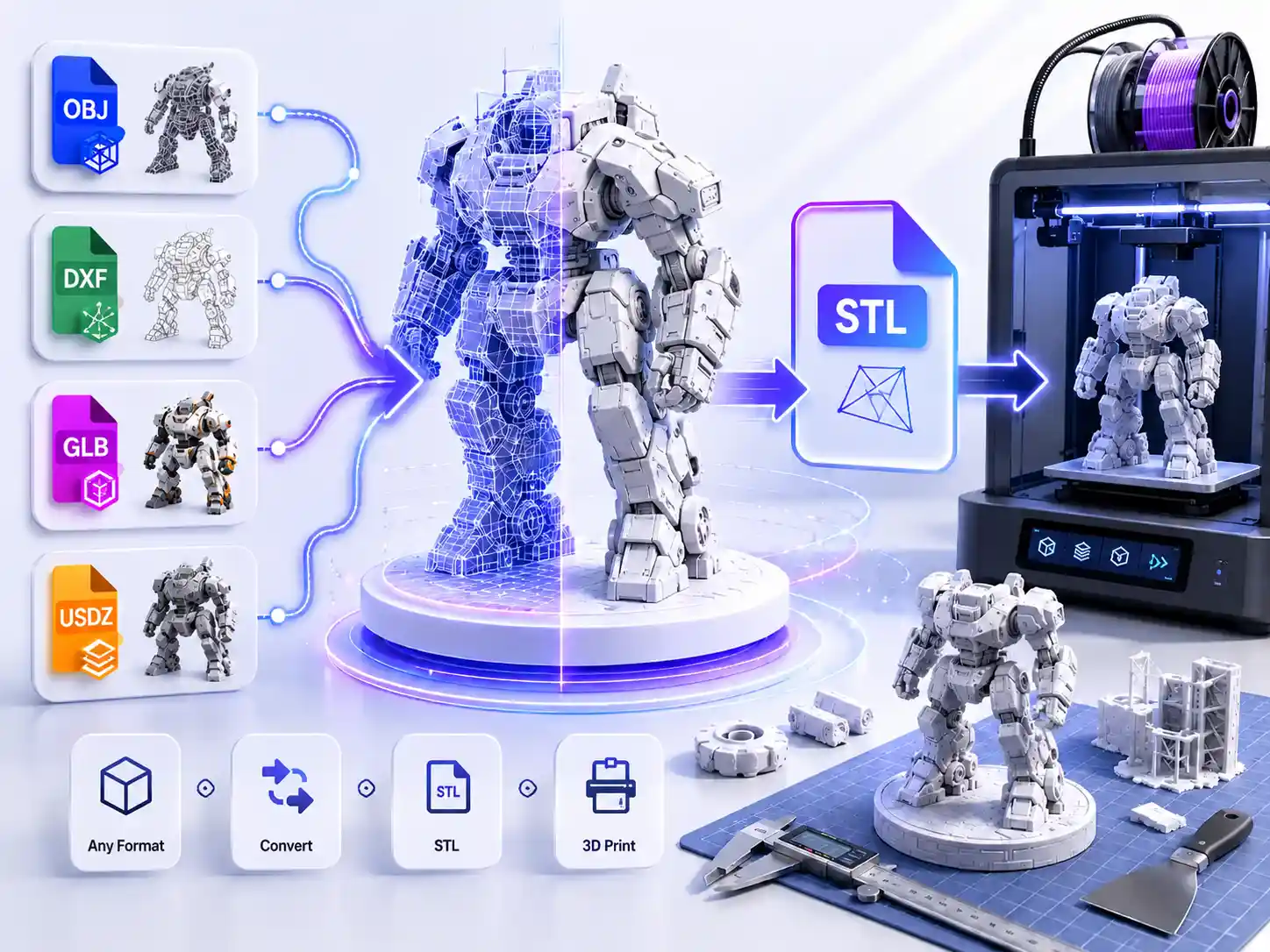Free 3D Model File Converter Online | Image to 3D AI
